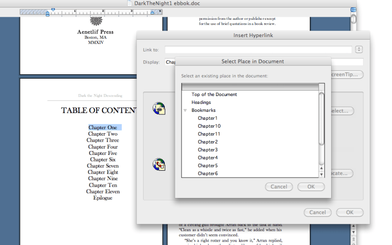 How to Make a Linked Table of Contents for Kindle eBooks – Jennifer ...