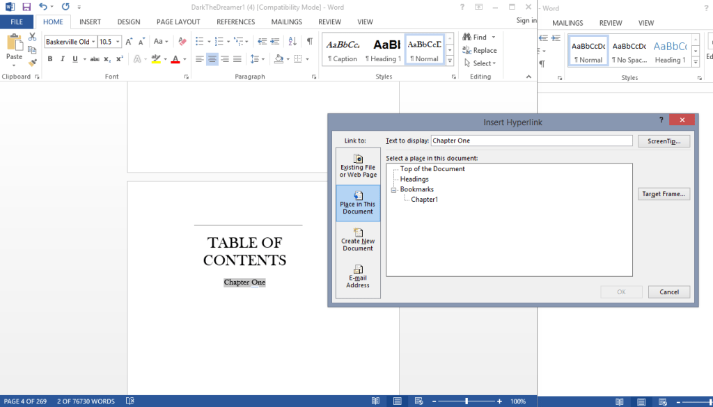 How to Make a Linked Table of Contents for Kindle eBooks – Jennifer ...